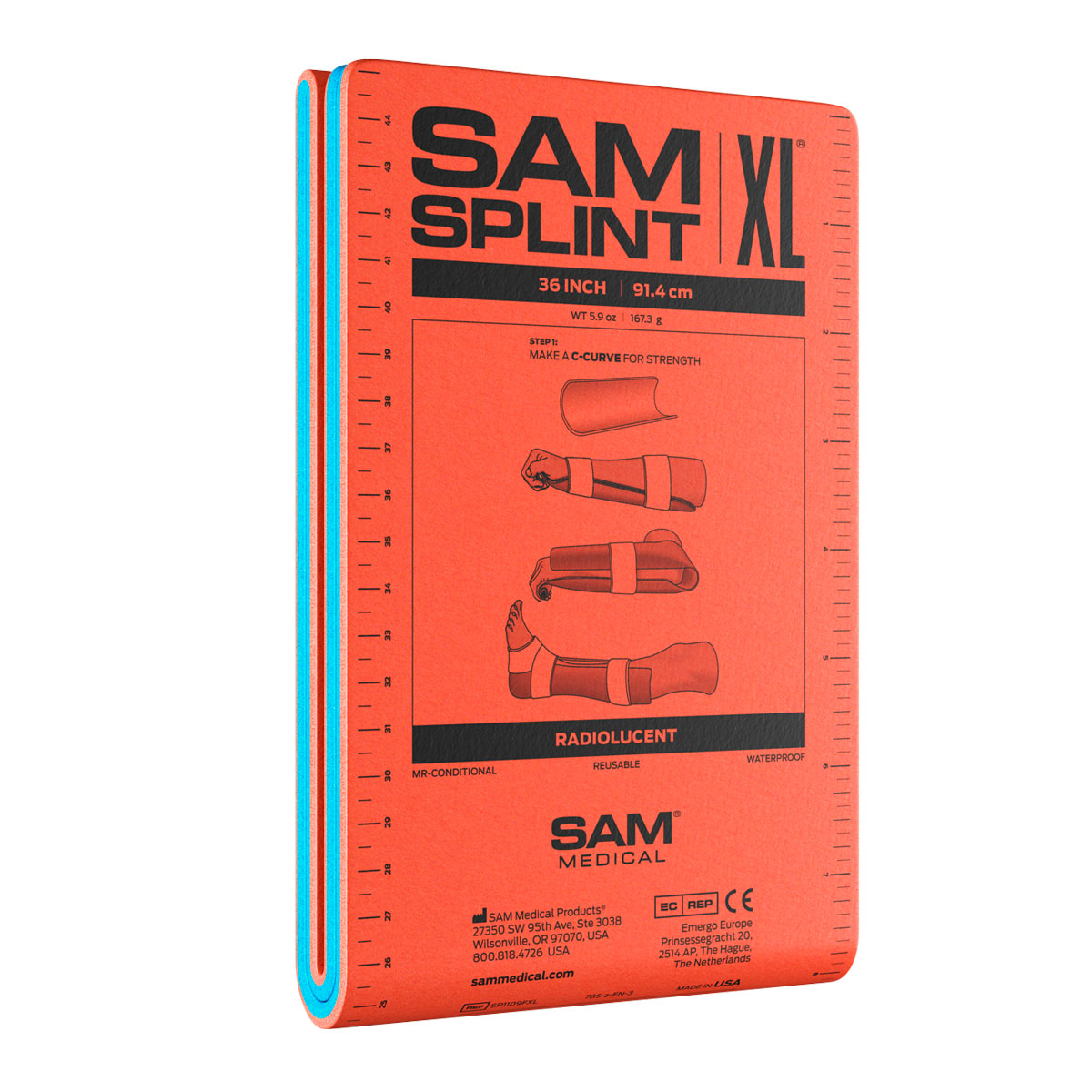SAM SPLINT Blue och Orange