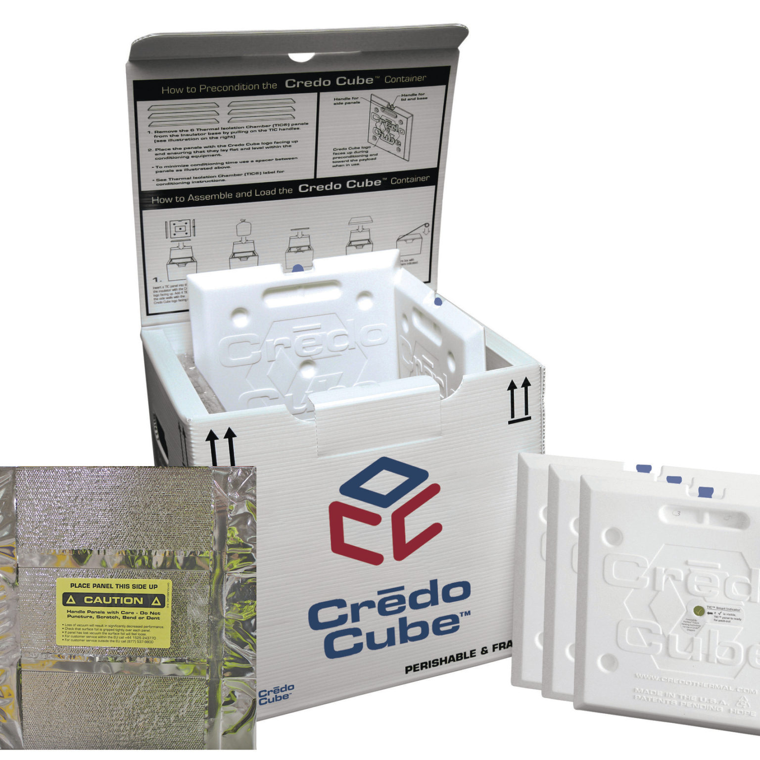 Credo Cube är en återanvändingsbar skyddsförpackning